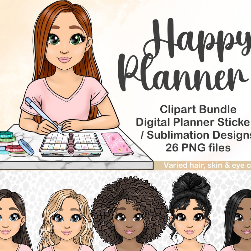 Planner Icon Clipart - Etsy