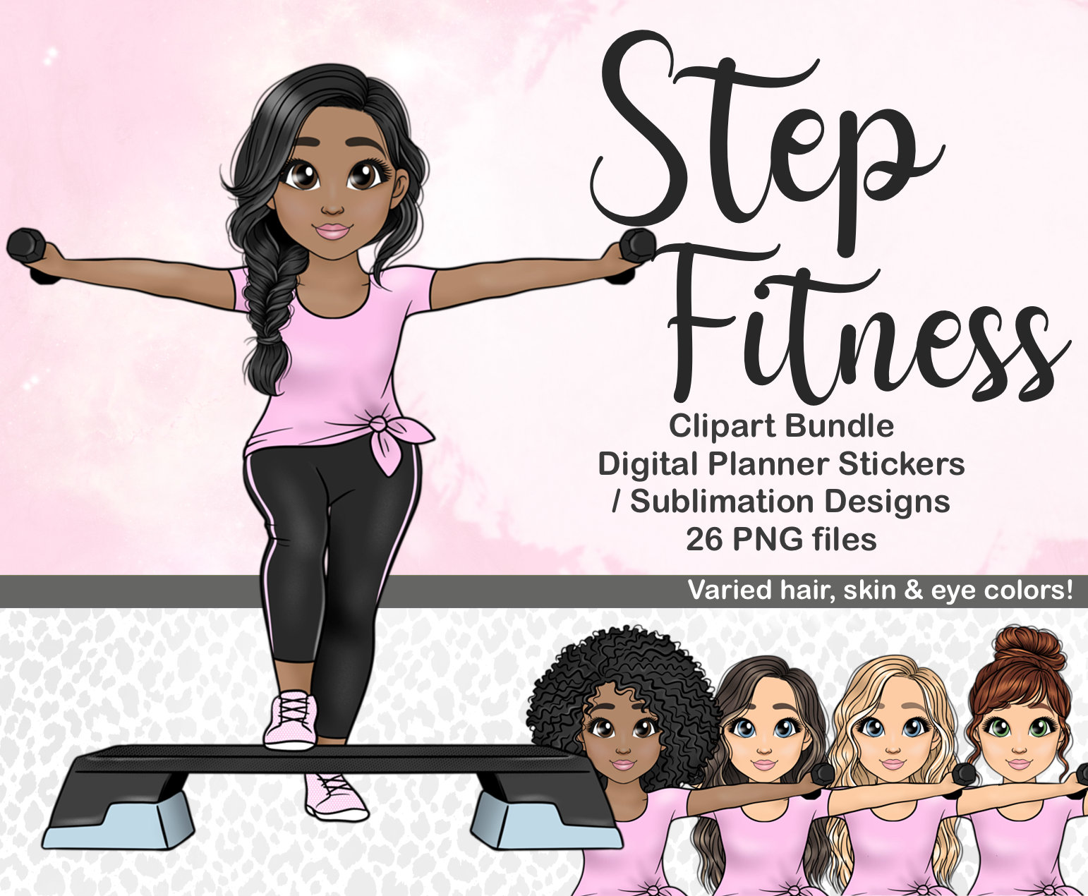 Step Aerobics Clip Art