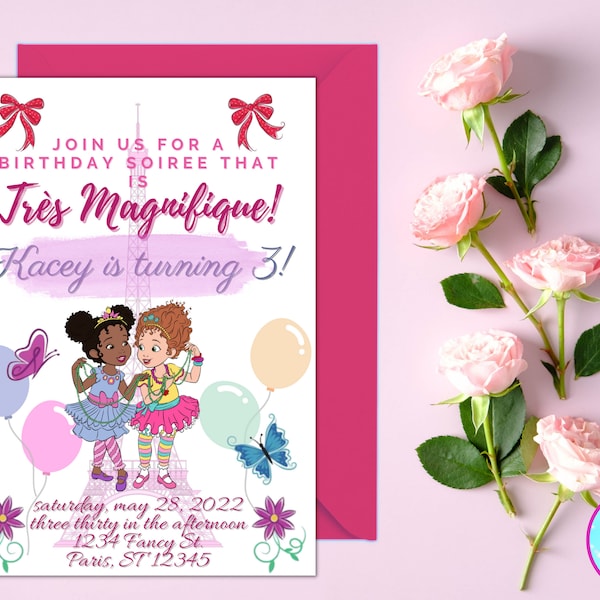 Fancy Nancy Birthday Invitation - Etsy