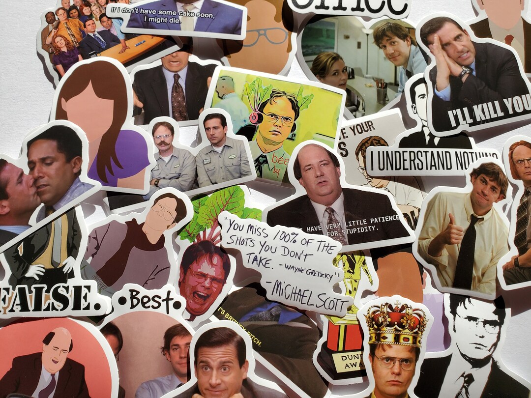 Office Random Sticker Collection; to Decorate Laptops, Hydroflasks ...