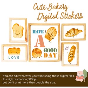 Cute Bakery Stickers Digital Planner Stickers for Goodnote | Etsy