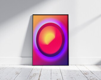 Gradient Orb Poster - Etsy
