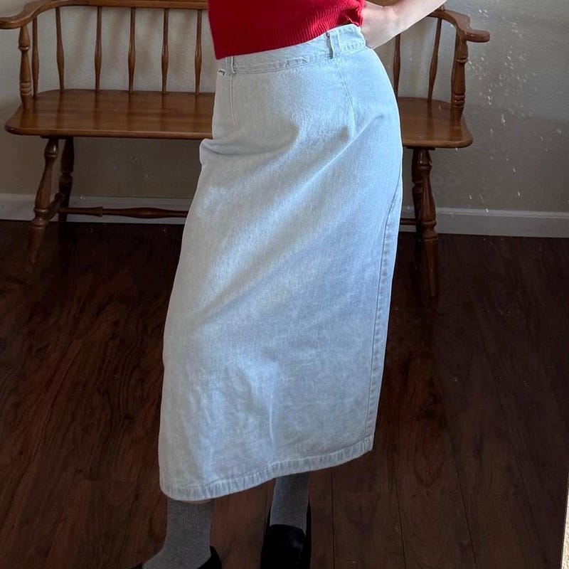 Vintage Guess Denim Skirt - Etsy