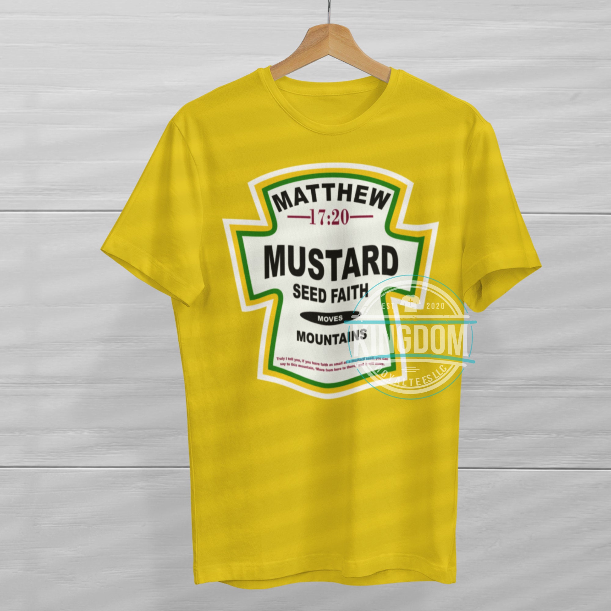 Mustard Seed Faith , Christian Condiments Shirt, Unisex, Funny, Godly ...