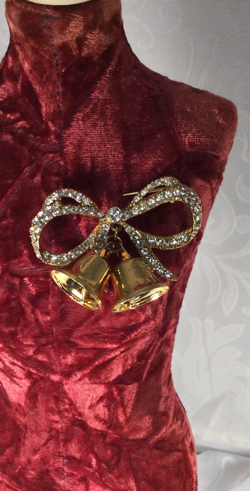 MONET CHRISTMAS BELLS Vintage Monet Rhinestone Christmas - Etsy Canada