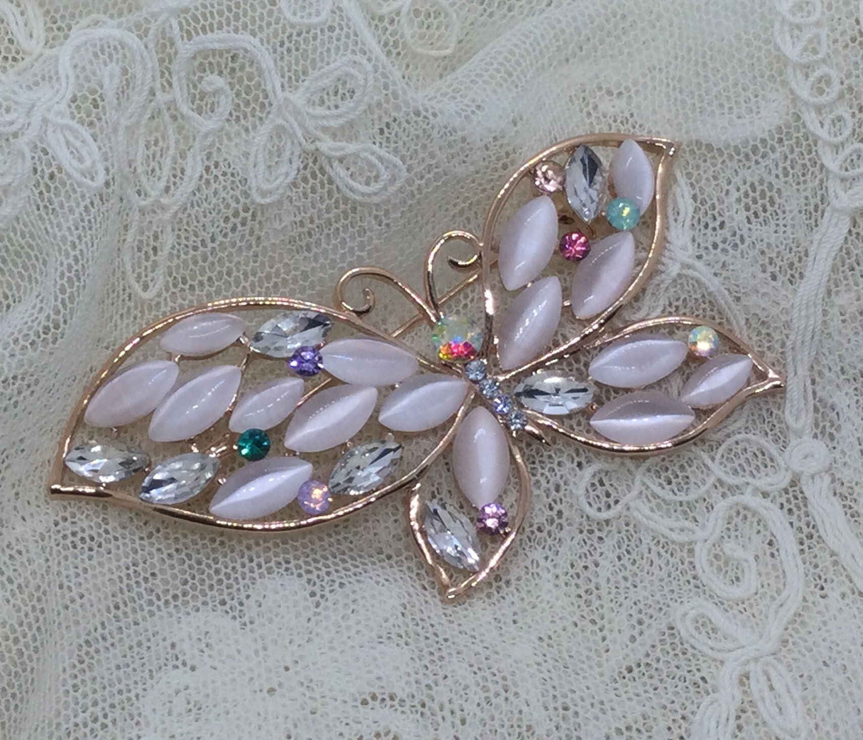 BUTTERFLY PIN/ Butterfly Brooch/ Scarf Pin/ Delicate Butterfly ...
