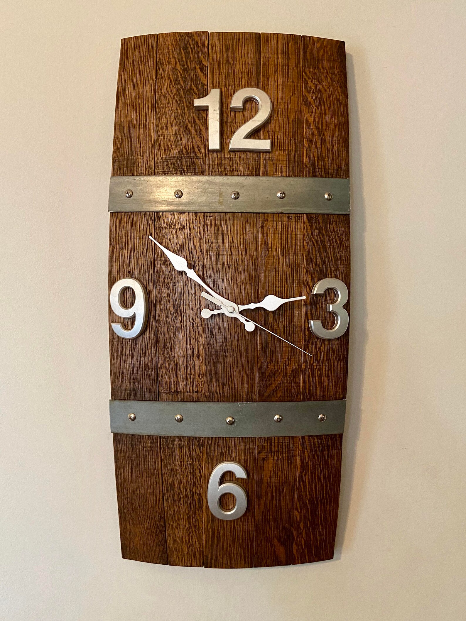 Clock Wall Mounted Beautiful and Rustic Made From Reclaimed | Etsy