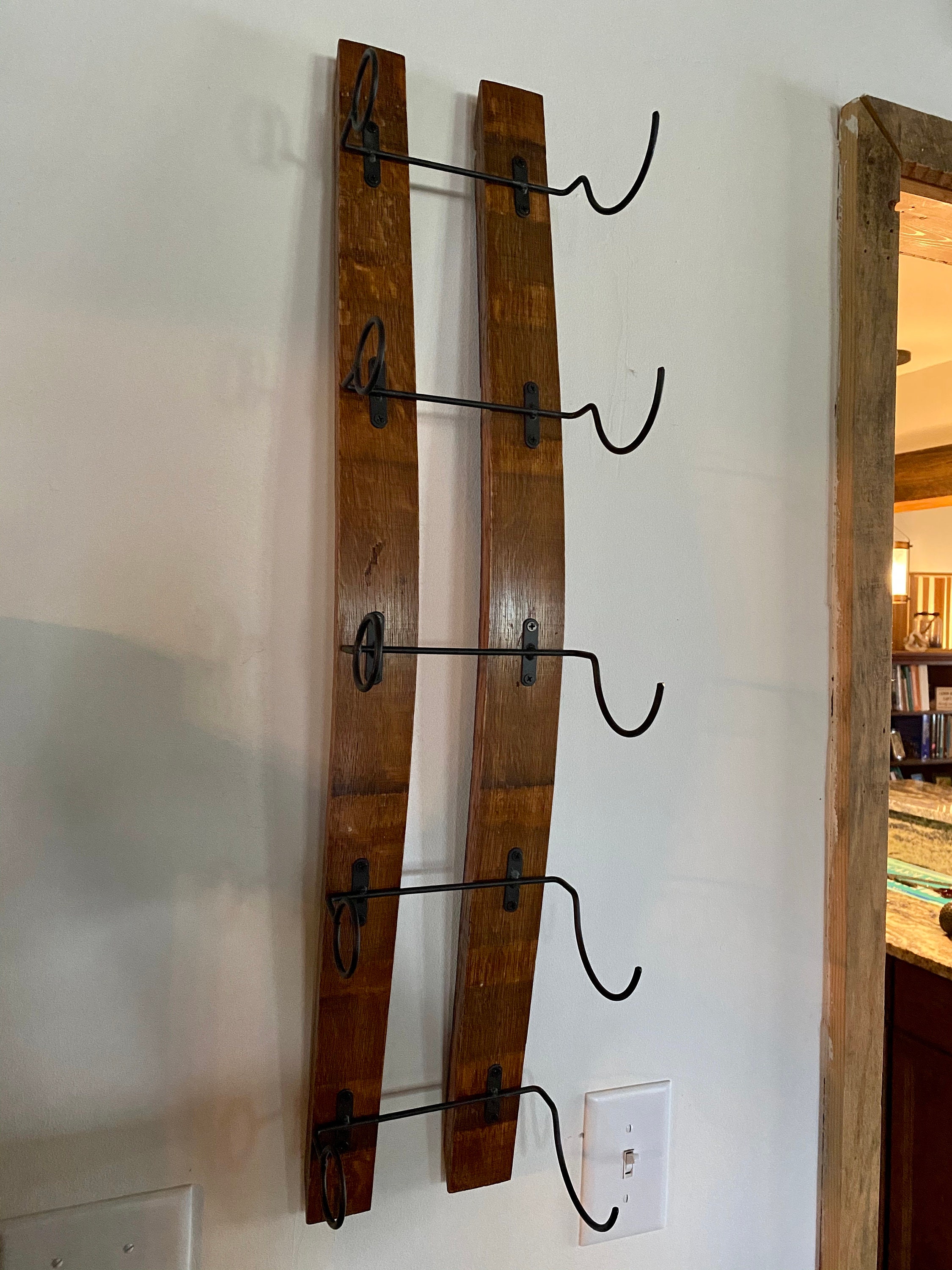 Wine Rack Wall Mounted Beautiful and Rustic for Bar | Etsy