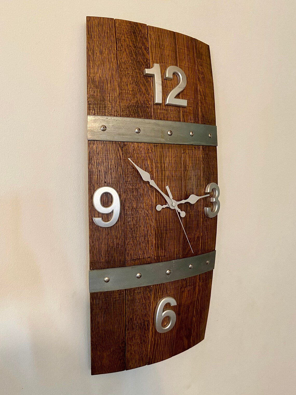 Clock Wall Mounted Beautiful and Rustic Made From Reclaimed | Etsy