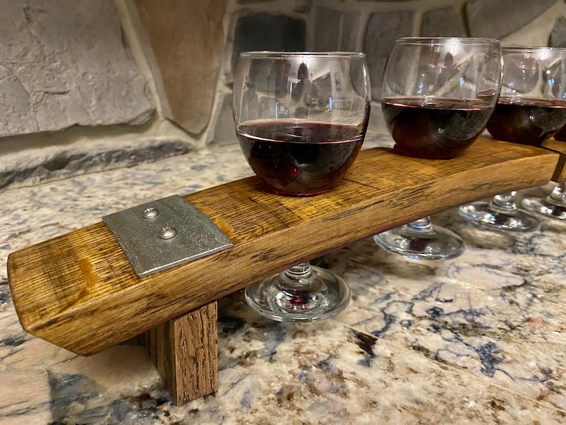 Wine Tasting Flight With Glasses Wine Server Entertainment - Etsy
