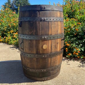 Barrel Cabinet, Reclaimed Whiskey Bourbon Barrel, Rustic and Unique ...