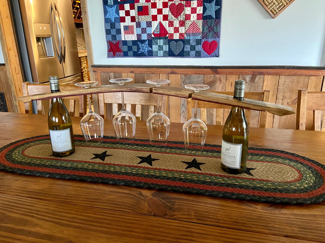 Wine Butler Centerpiece, Made From Reclaimed Wine Barrel FREE US ...