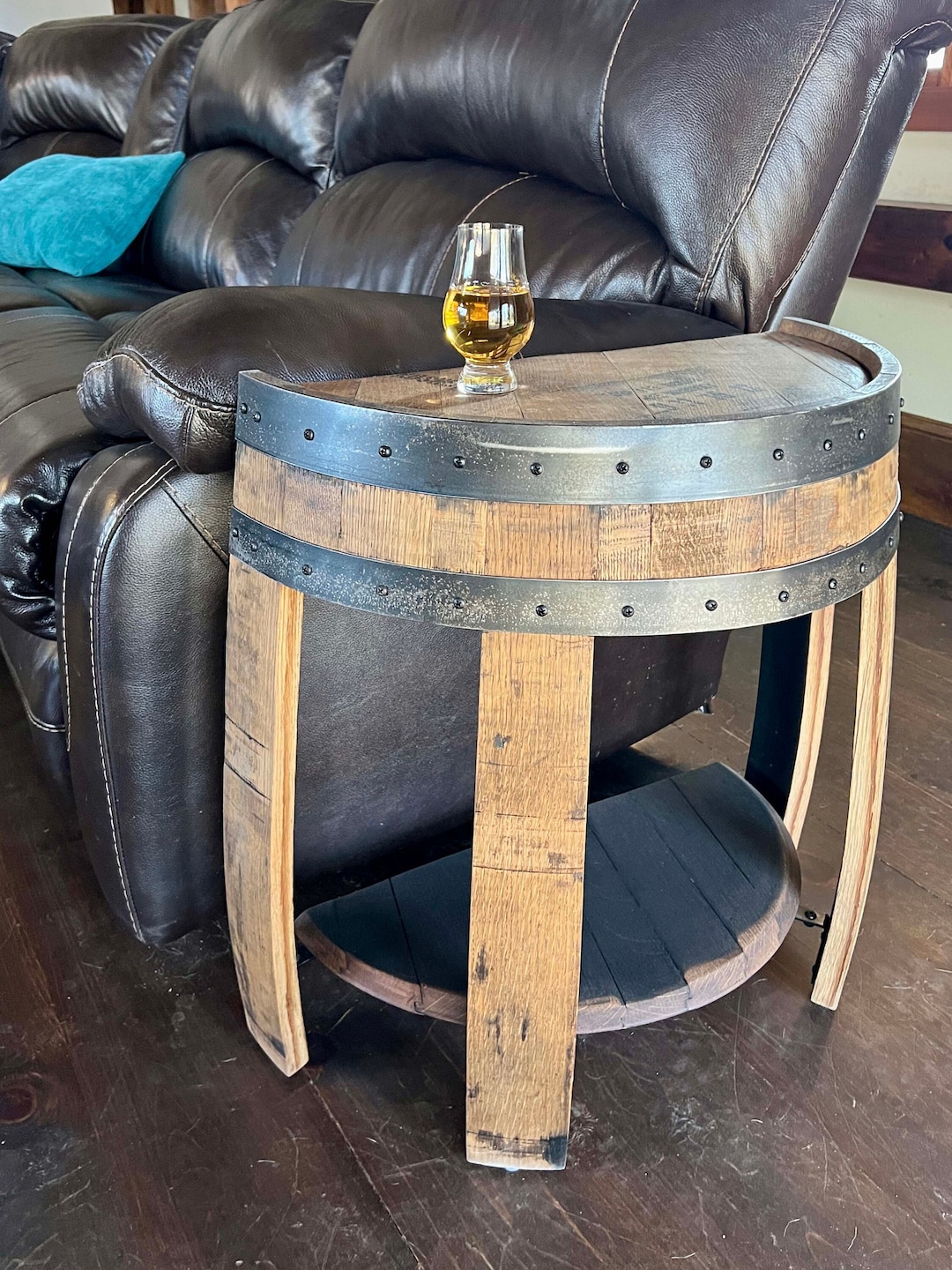 Indoor Half Side Table, Perfect for Family Room, Den, Office, Bedroom ...