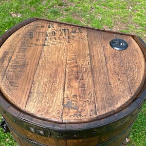 Barrel Cabinet, 3/4 Design, Reclaimed Whiskey Bourbon Barrel, Rustic ...