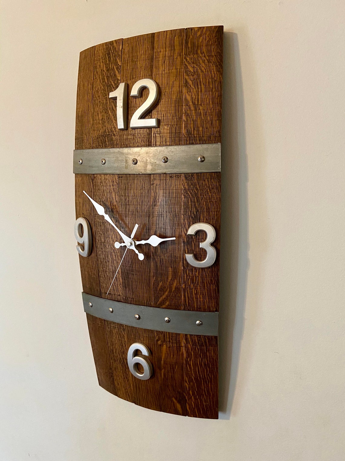 Clock Wall Mounted Beautiful and Rustic Made From Reclaimed | Etsy