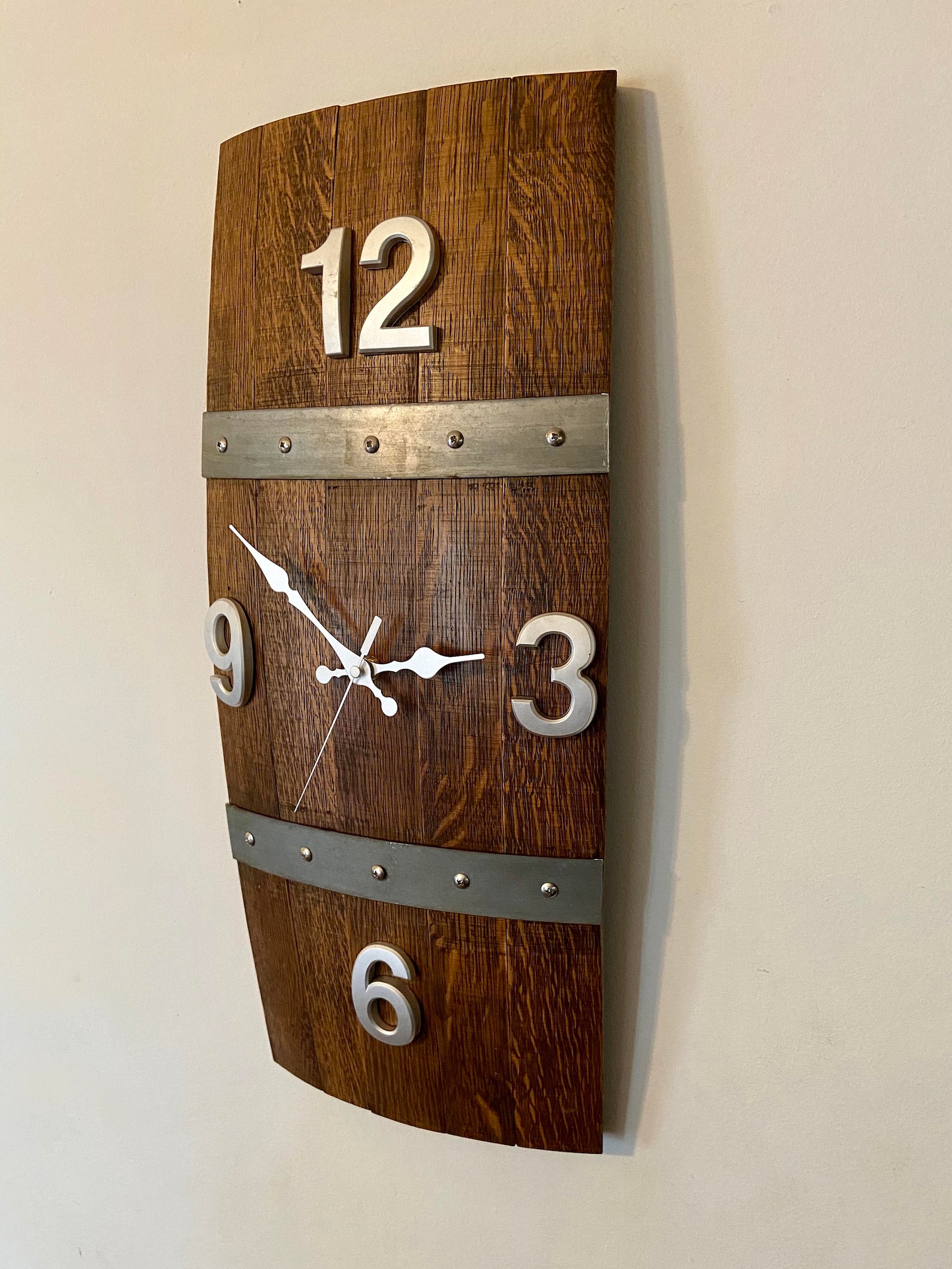 Clock Wall Mounted Beautiful and Rustic Made From Reclaimed | Etsy