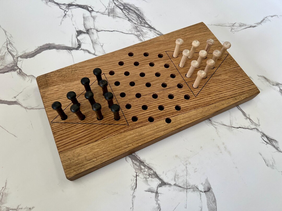 Chinese Checkers, 2-player Game, Made From Reclaimed Whiskey Bourbon ...