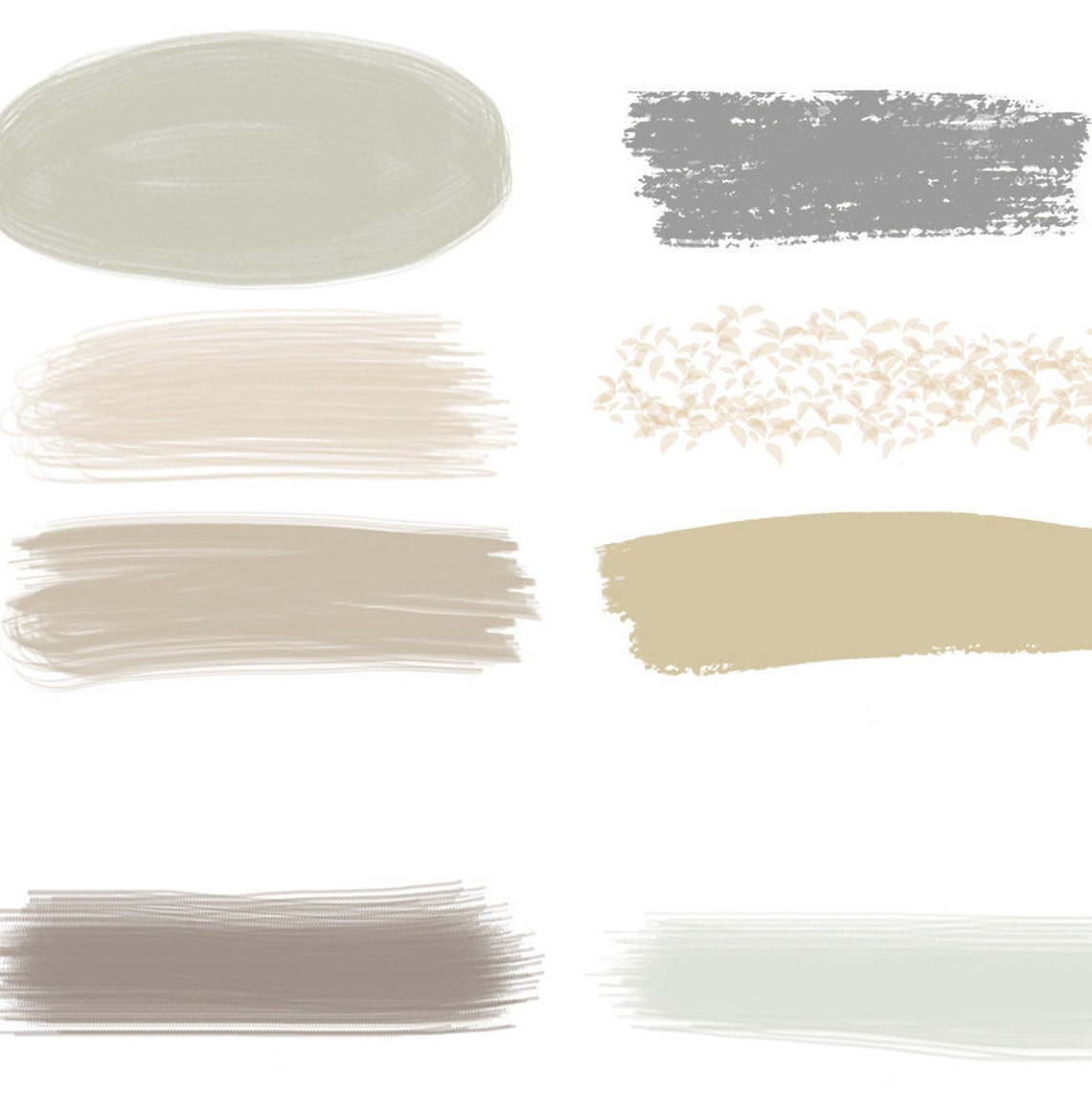 Instagram Story Stickers Brush Strokes Natural Collection 20+ Stickers ...