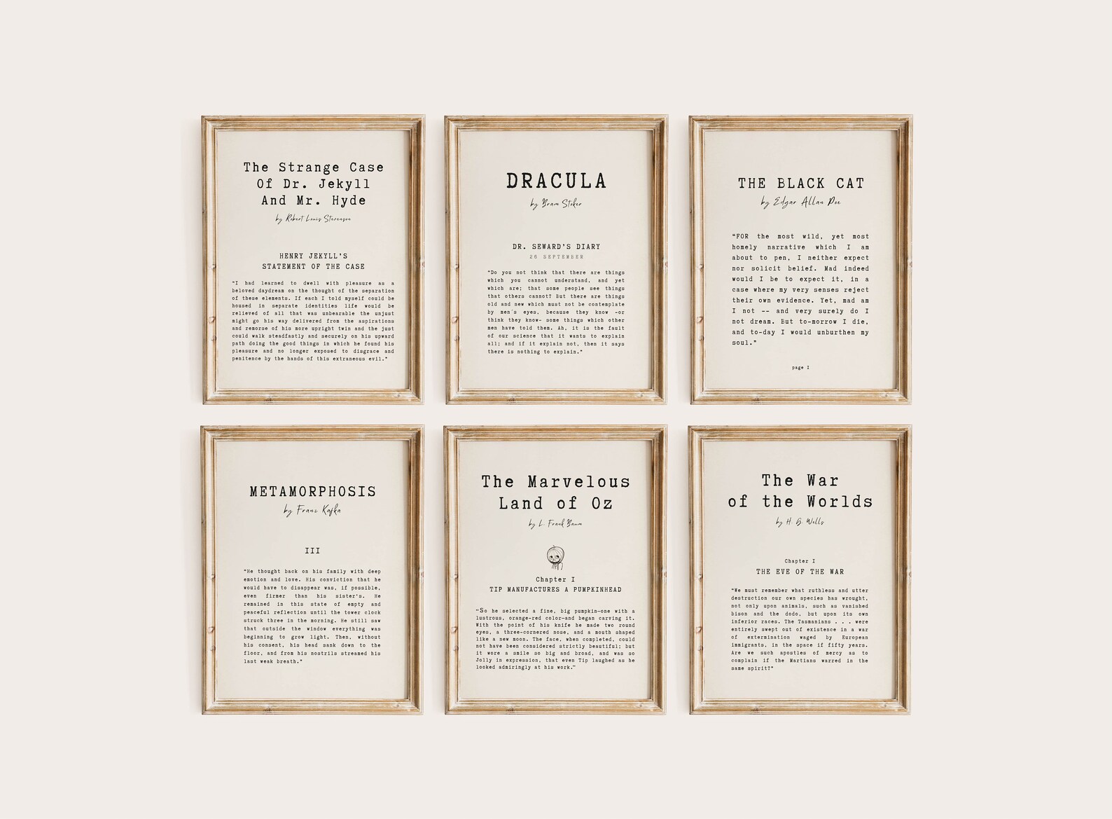 Book Page Prints Gallery Wall, Reading Nook Decor, Vintage Books ...