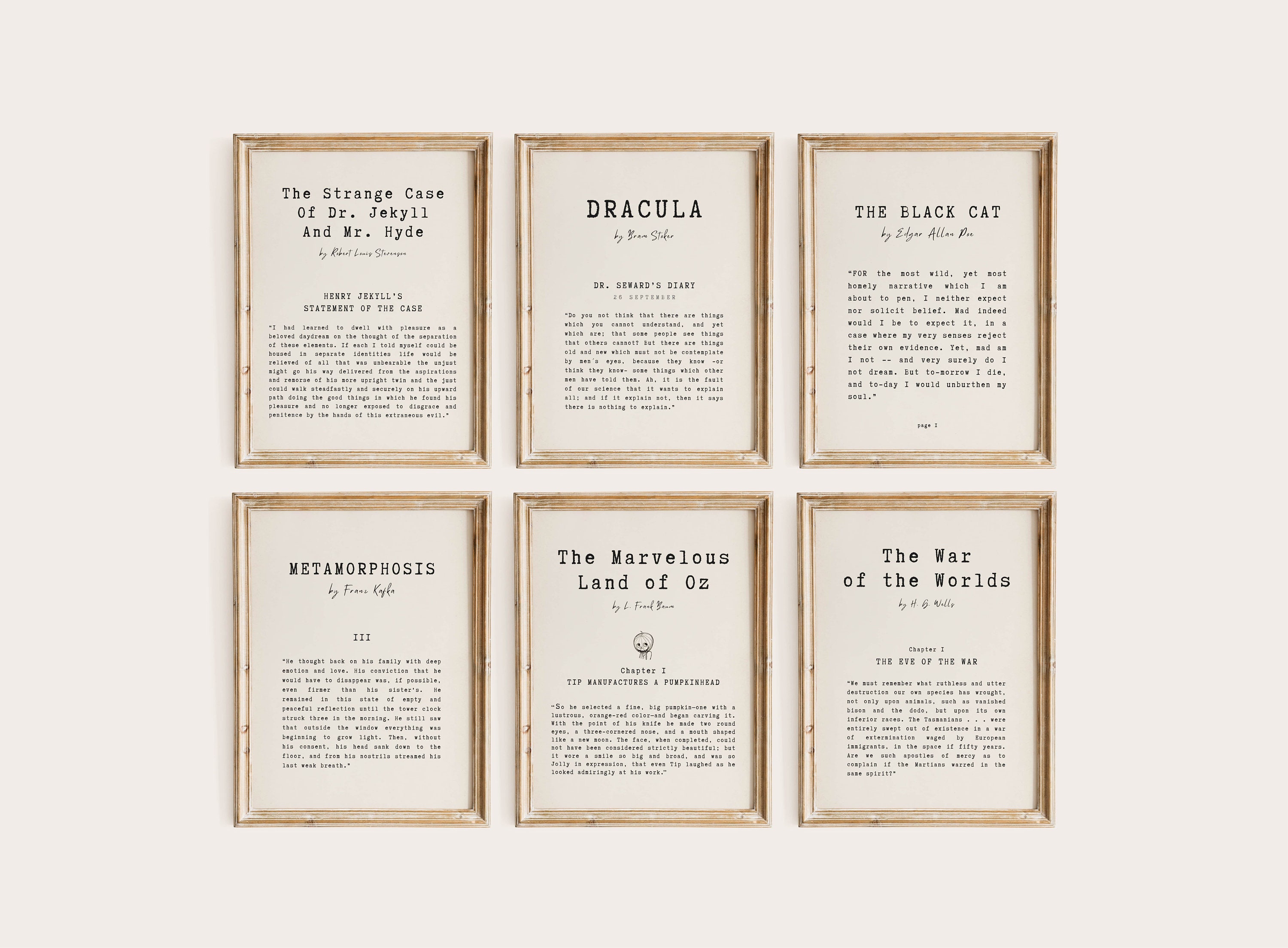 Book Page Prints Gallery Wall, Reading Nook Decor, Vintage Books ...