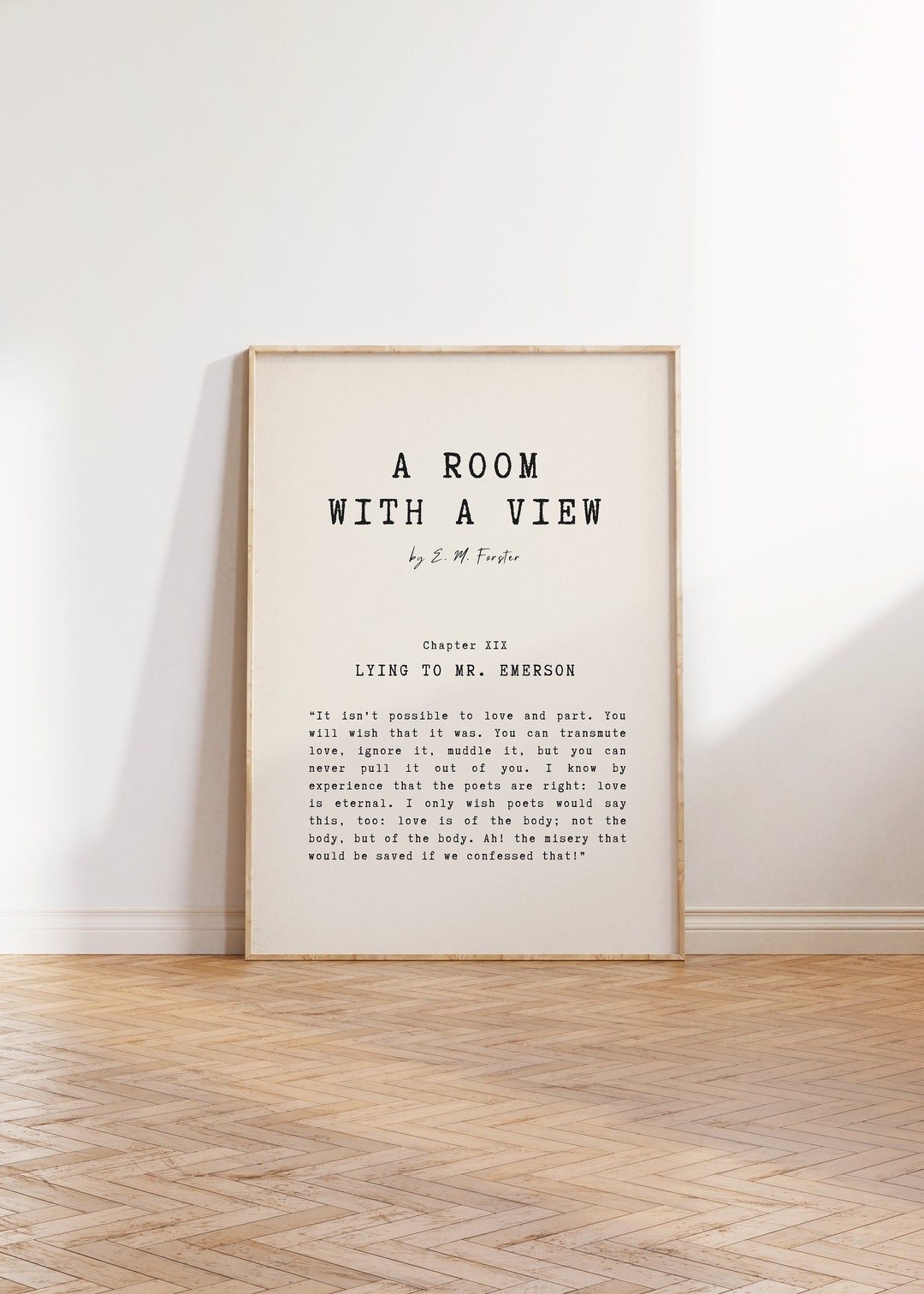 A Room With a View, Book Print, Book Page, Book Wall Art, Wall Art ...