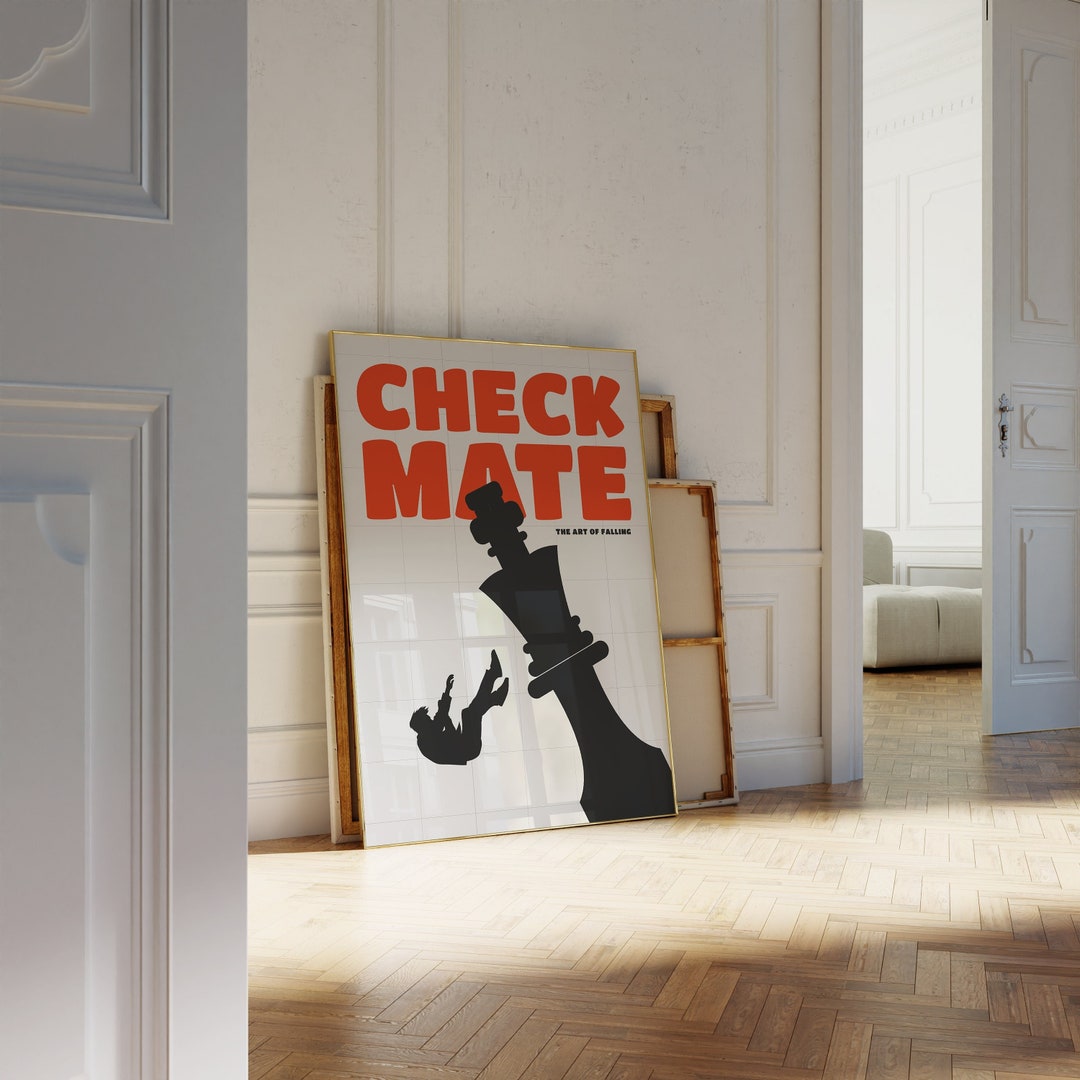 Chess Art Print, Chess Digital Download Wall Art, Vintage Gallery Art ...