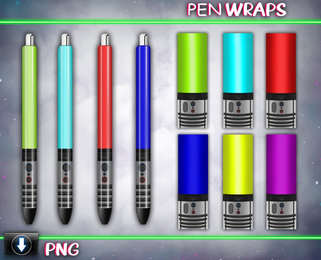 Galaxy Pen Wraps Png\space Pen Wraps Png\glitter Pen Wrap\pen Wraps ...
