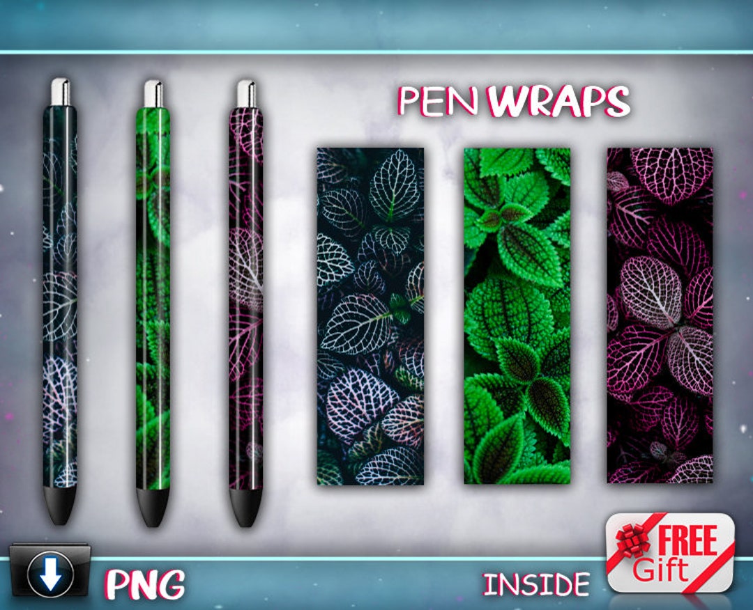 Floral Pen Wraps PNG: Inkjoy Pen Template (digital Download) - Etsy