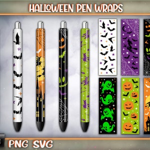 Halloween Pen Wraps Svg Png\spooky Pen Wraps\witch Pen\halloween Pen ...