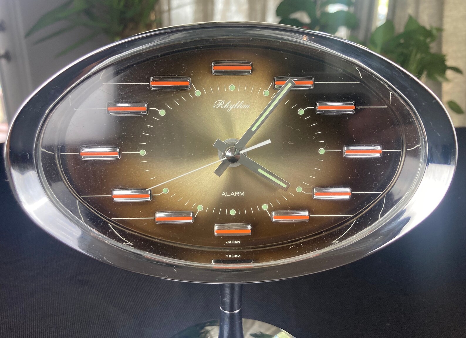 Vintage Retro Space-age Tulip Rythm Pedestal Alarm Clock 51141 Perfect ...