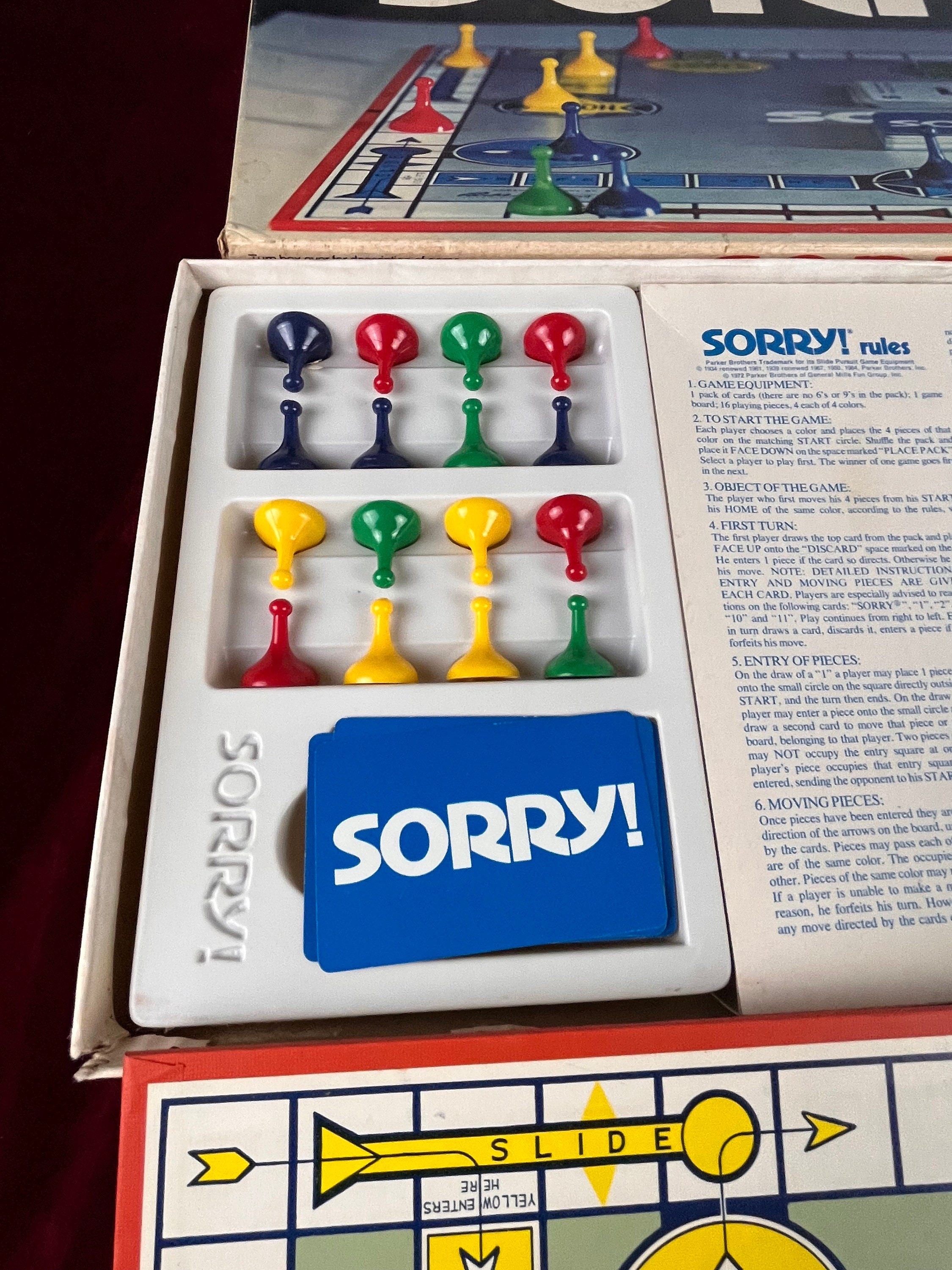Vintage sorry Board Game From 1972 - Etsy