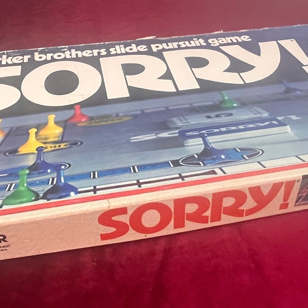 Vintage Sorry Board Game - Etsy