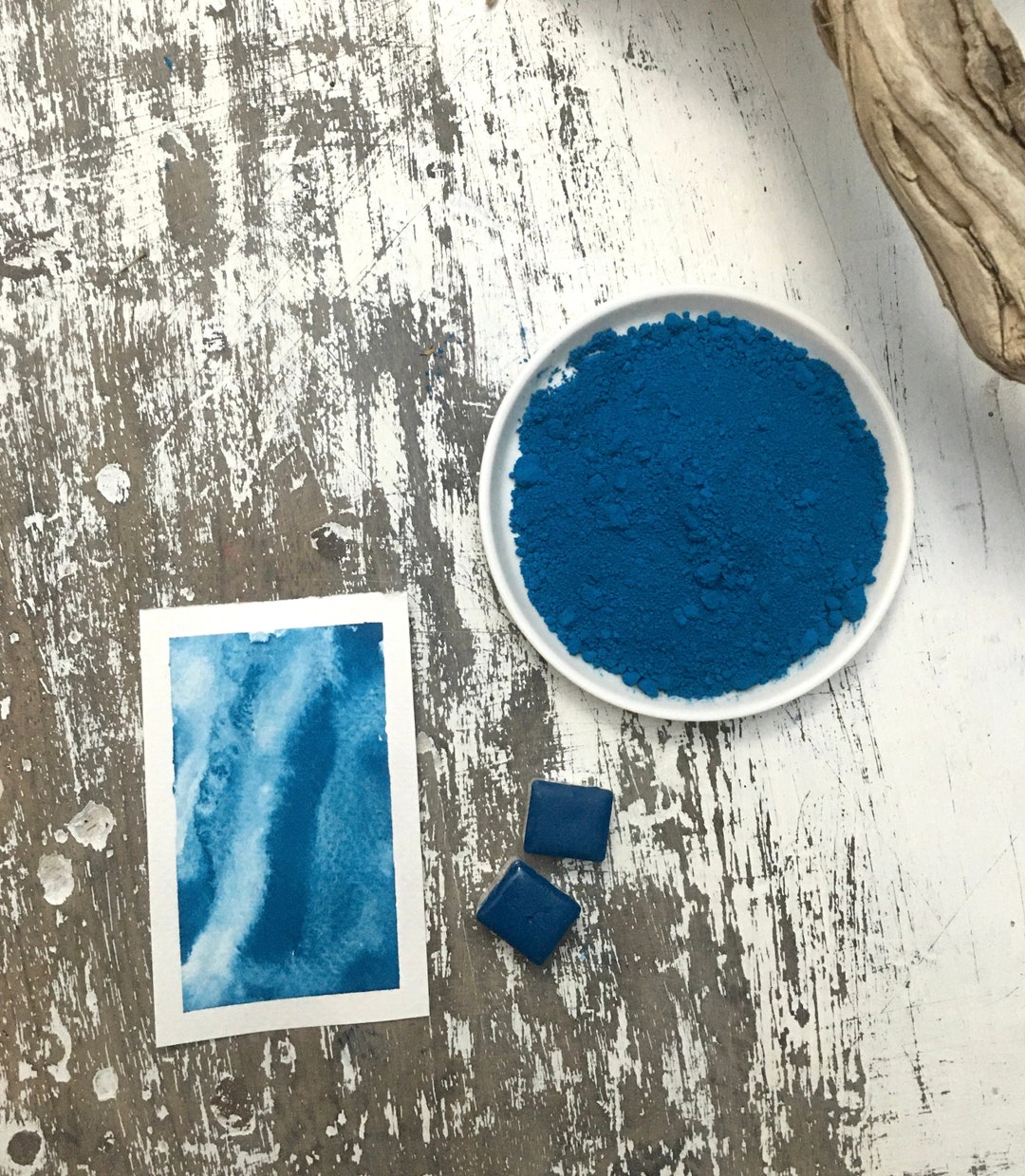 Cobalt Cerulean Blue PB36 - Handmade Watercolor Paints - Pure ...
