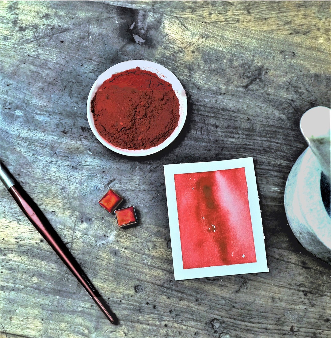 Medici Red PR144 - Handmade Watercolors - Renesans Inspired Modern ...