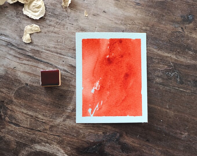 Quinacridone Orange PO47 Discontinued Pigment Handmade Watercolor Paint ...