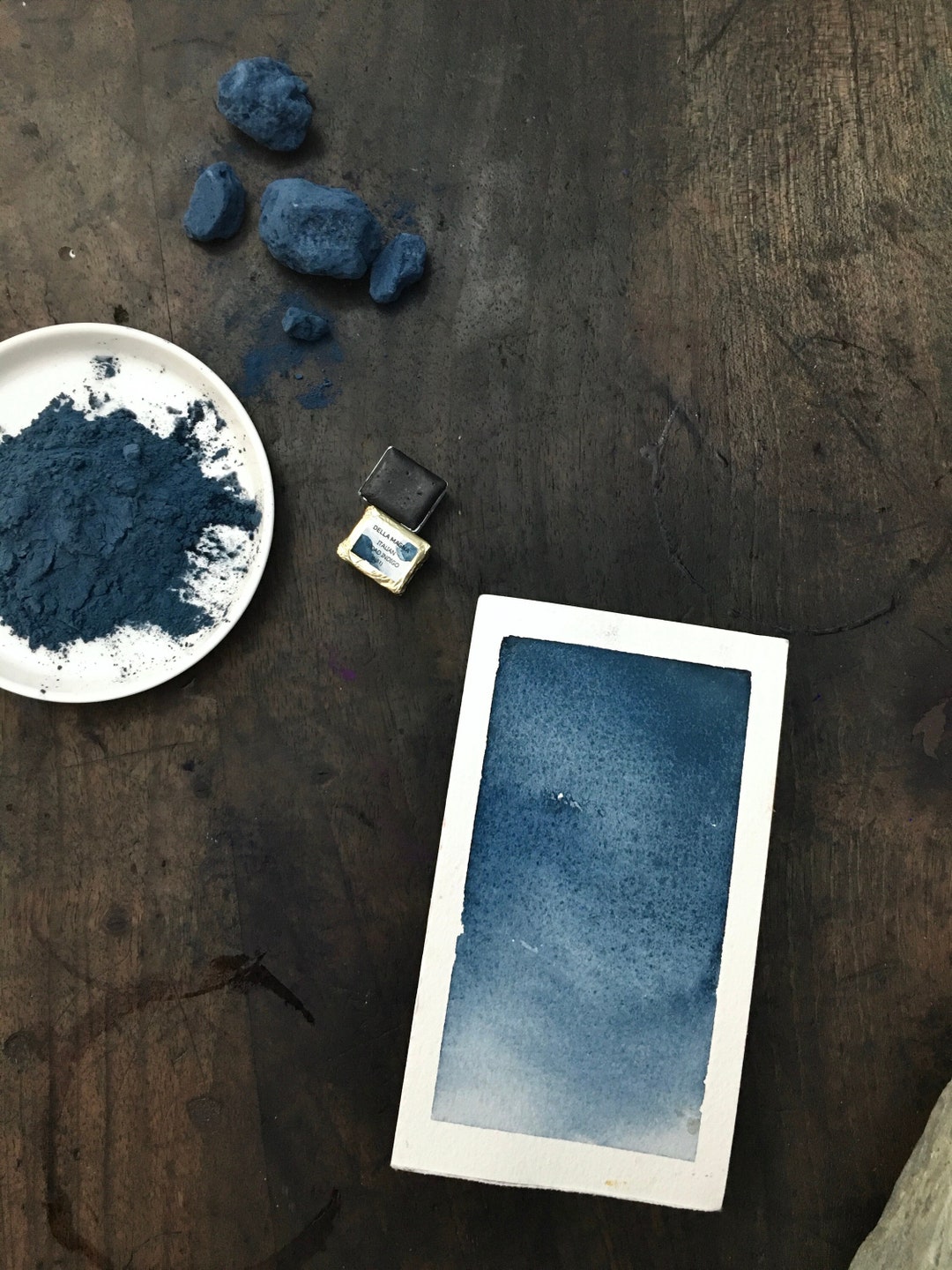 Genuine Woad Indigo NB1 - Handmade Watercolors Natural Historical ...