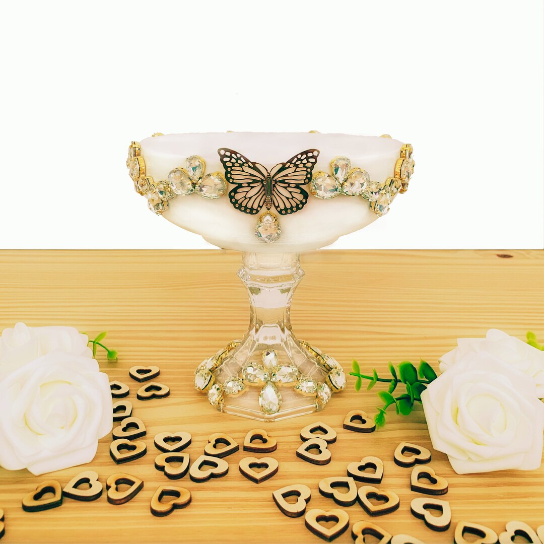 Lustrous White Rose Display Bowl - Etsy