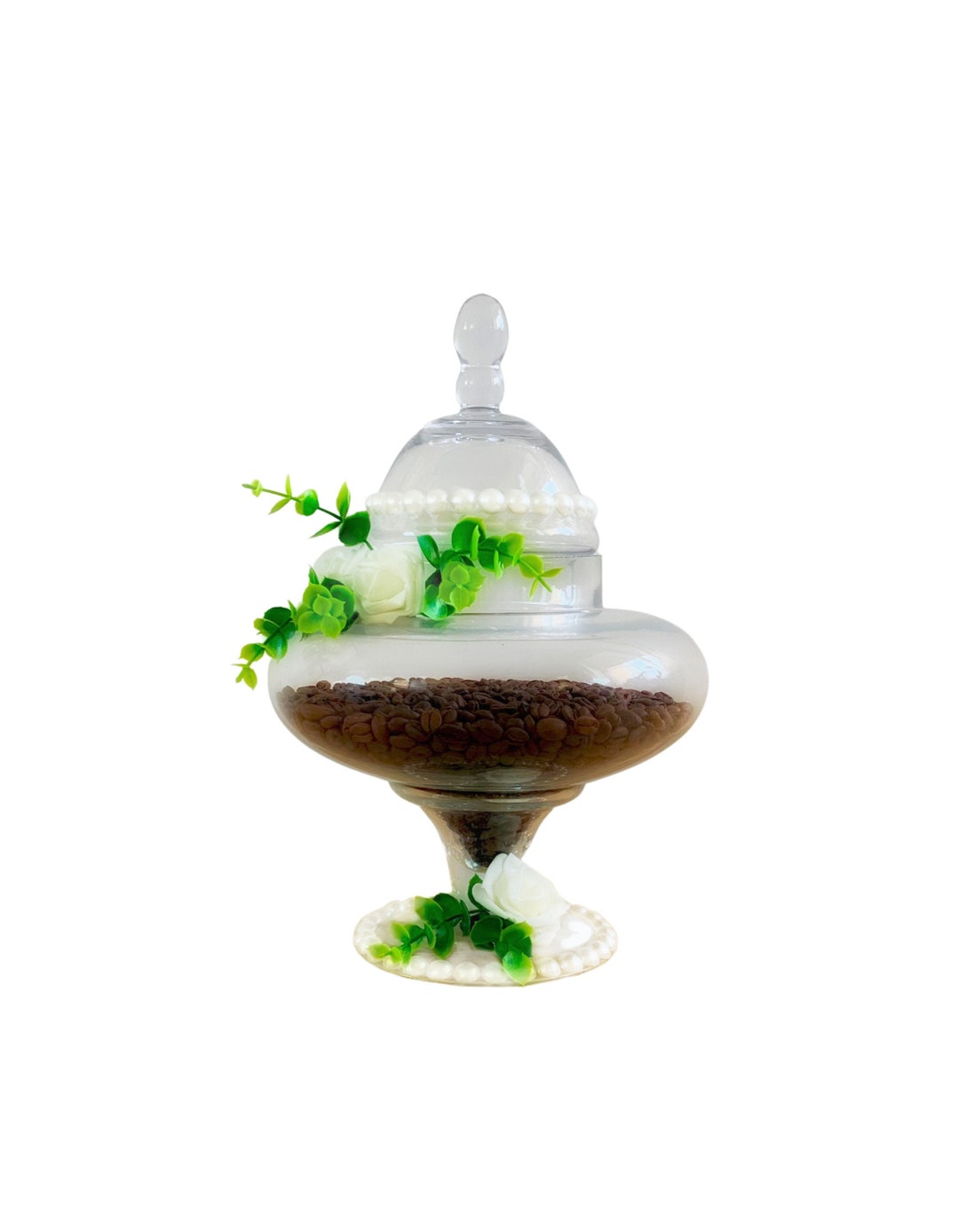 Divine White Rose Glass Chalice - Etsy