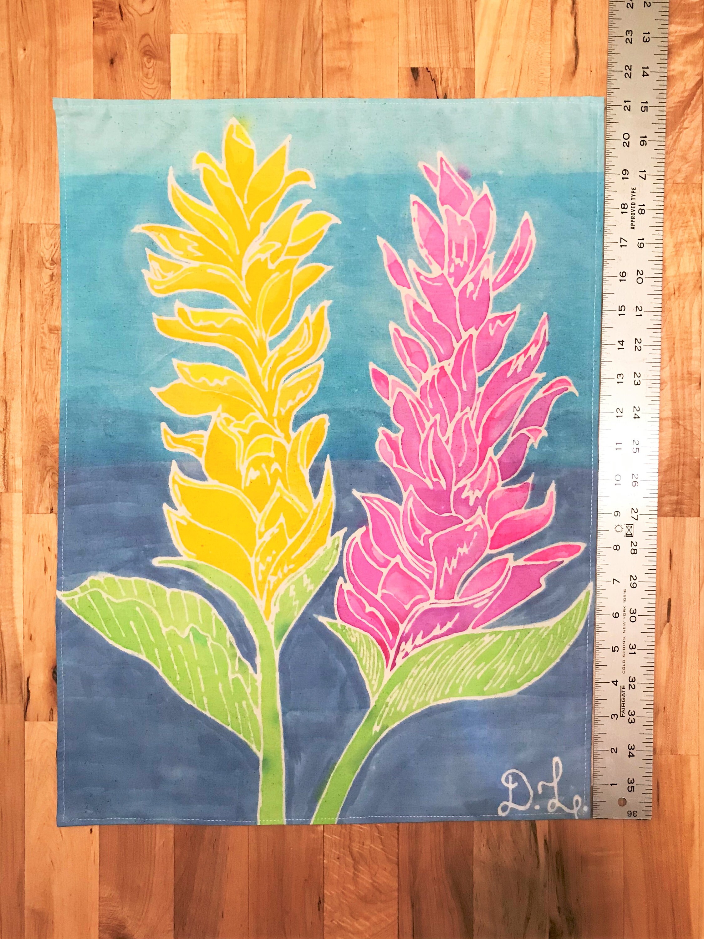 Batik Art: Bold Bright Colorful Tropical Original Artwork | Etsy