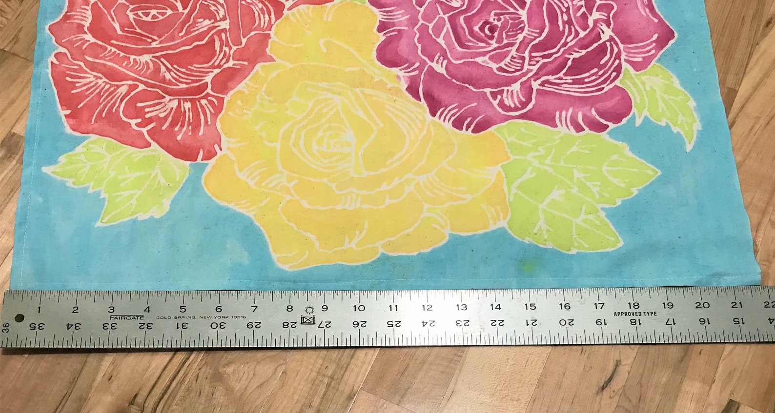 Handpainted and Dyed Batik Roses Wall Hanging: Bright, Colorful, Unique ...