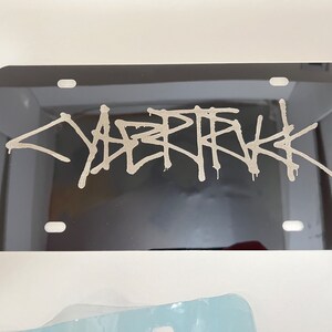 Cybertruck Graffiti Vanity Decorative License Plate .065 Thickness - Etsy
