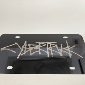 Cybertruck Graffiti Vanity Decorative License Plate .065 Thickness - Etsy