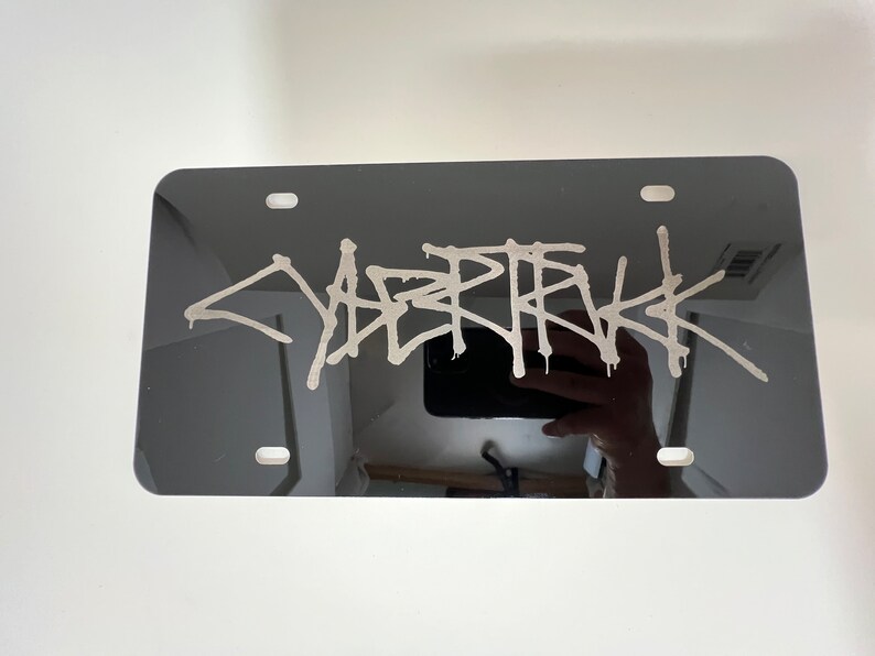 Cybertruck Graffiti Vanity Decorative License Plate .065 Thickness - Etsy