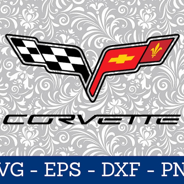 Chevrolet Corvette Logo Svg - Etsy