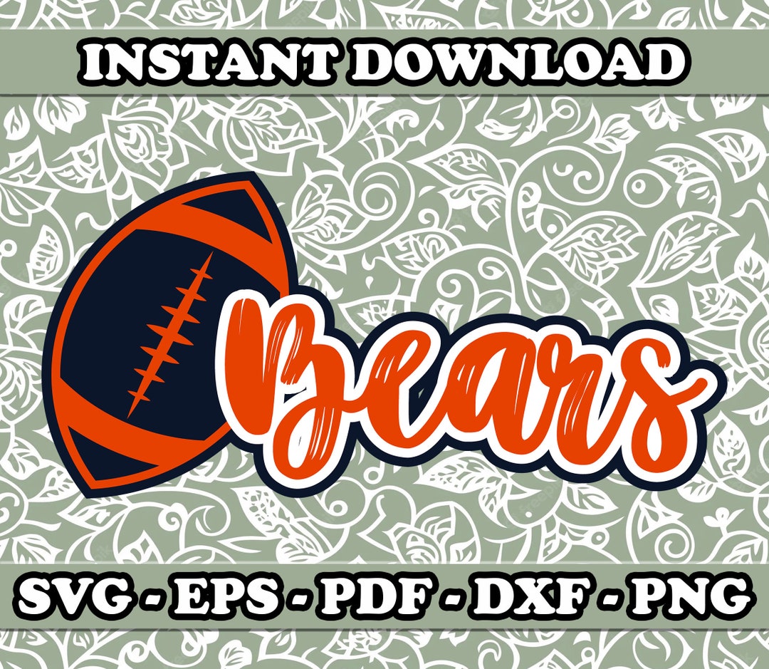 Bears Football Svg, Bears Svg, Bears Png, School Spirit Svg, Team ...