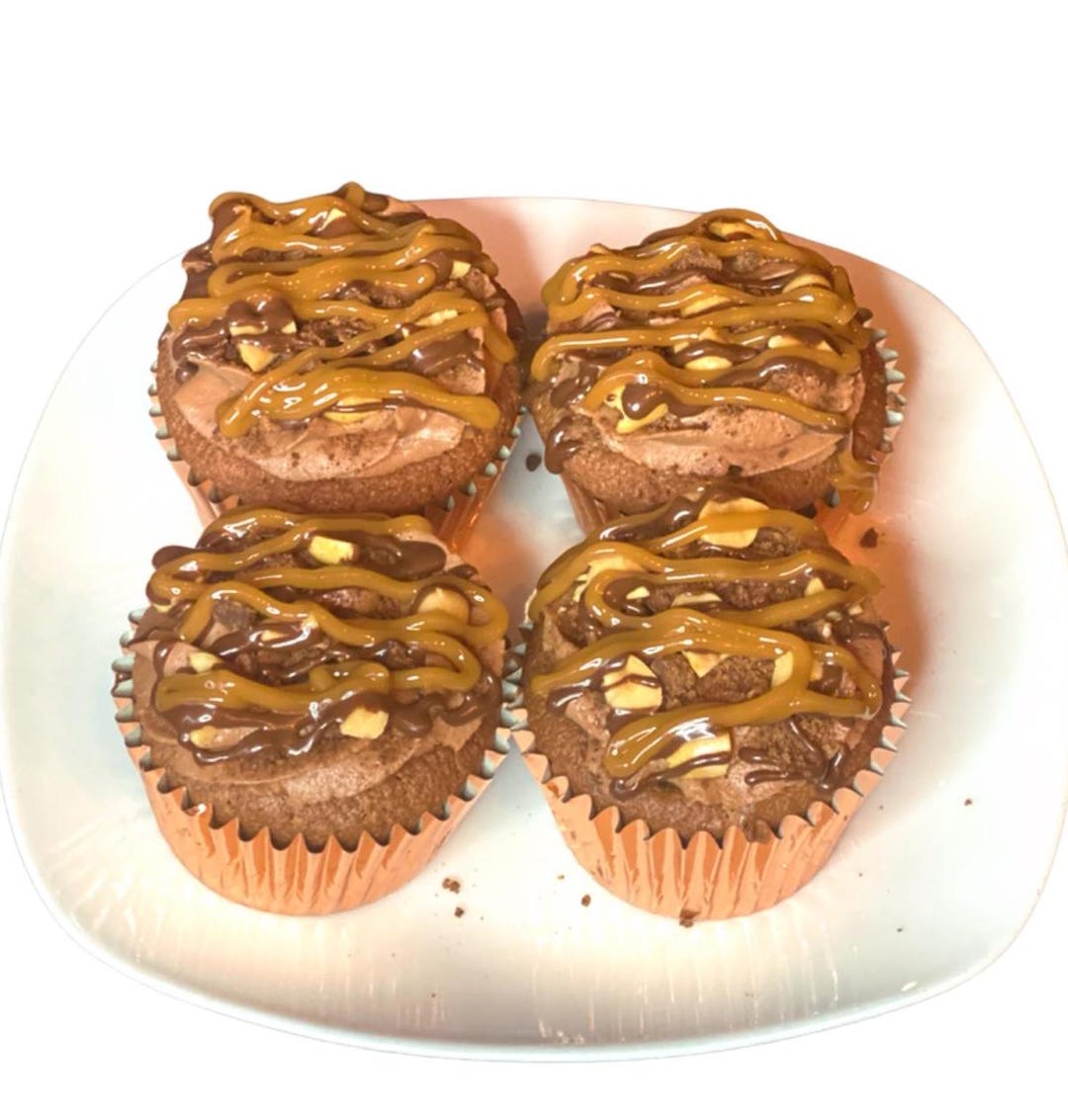 5 Keto Snickers Cupcakes, Low Carb, Gluten Free, Atkins, Dietetic ...