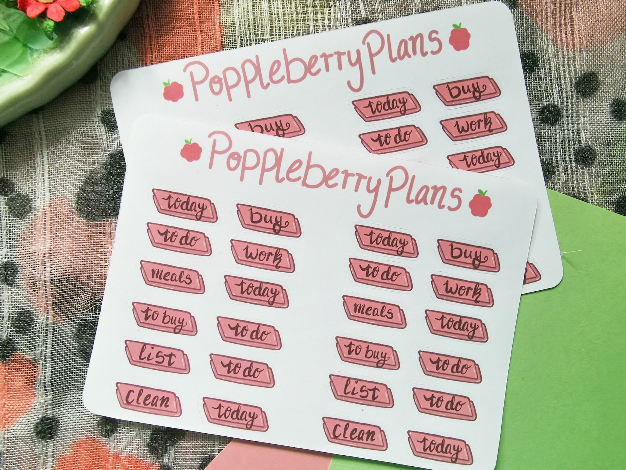 Card Making & Stationery planner headers Large header stickers to do ...