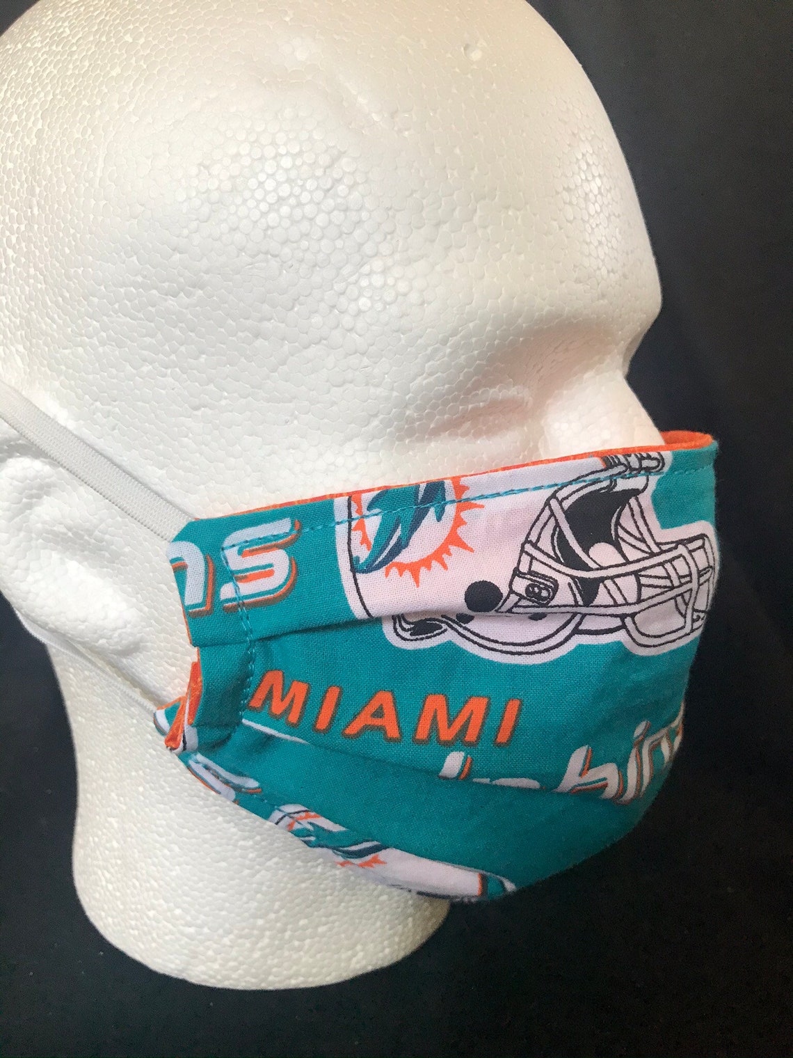 Miami Dolphins Face Mask | Etsy