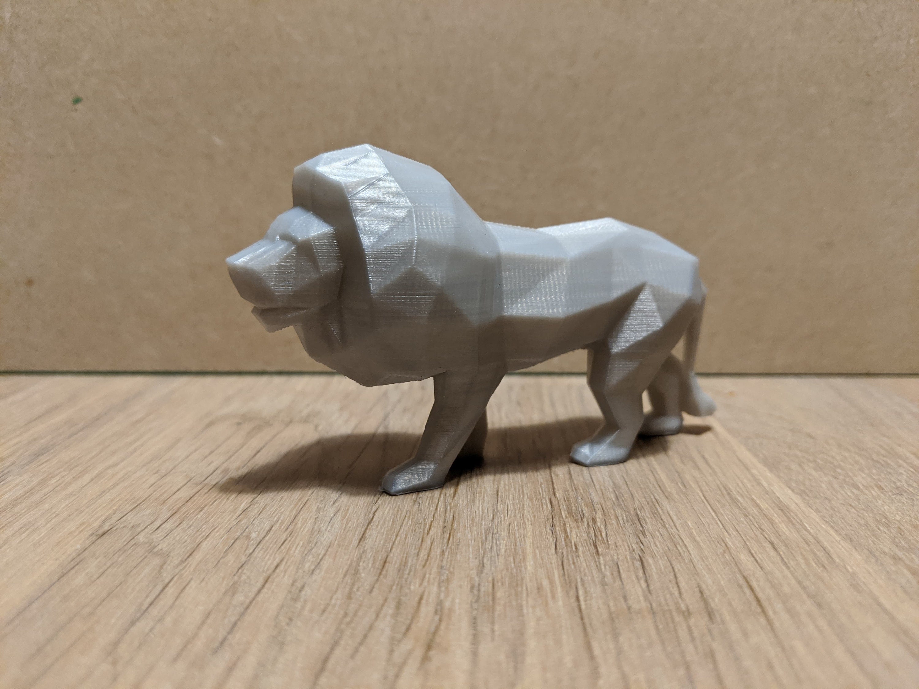 Low Poly Lion 3D Print STL File - Etsy