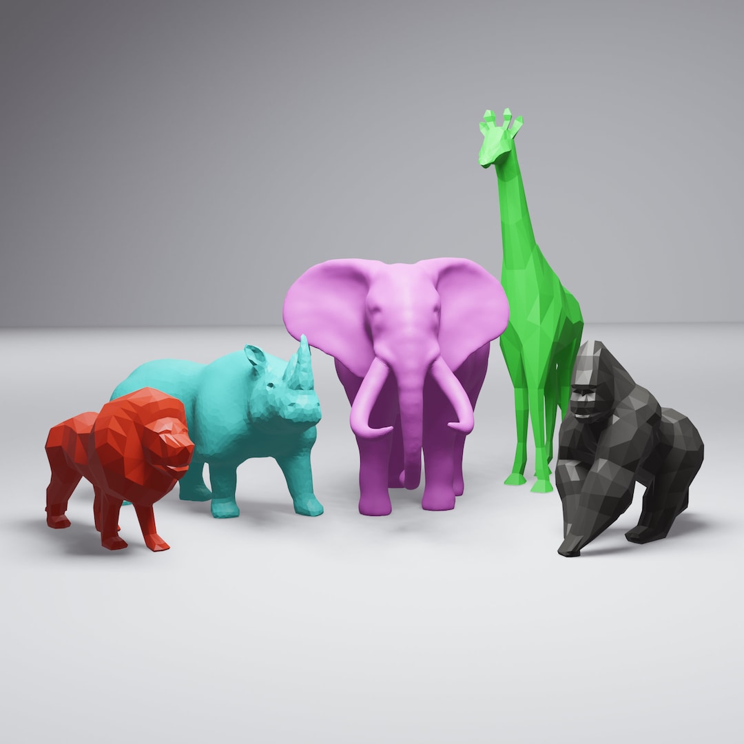 African Animal Collection #2 - 3D Print STL Files - Etsy